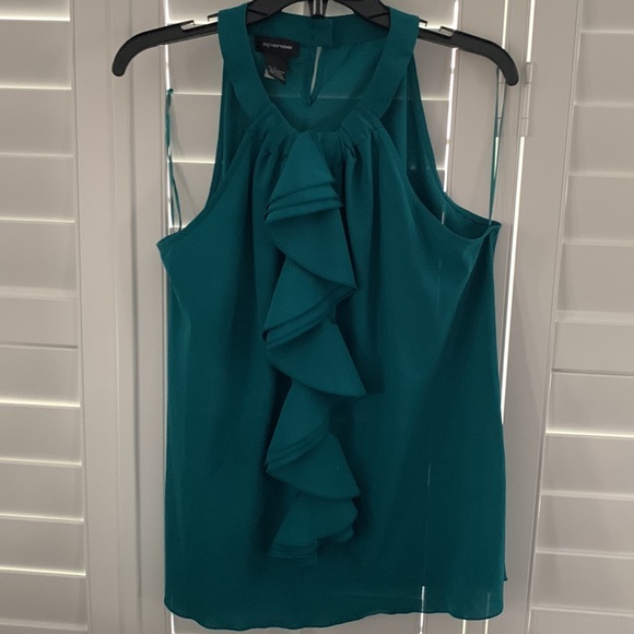 Spense | Tops | Spense Sleeveless Ruffle Blouse | Poshmark